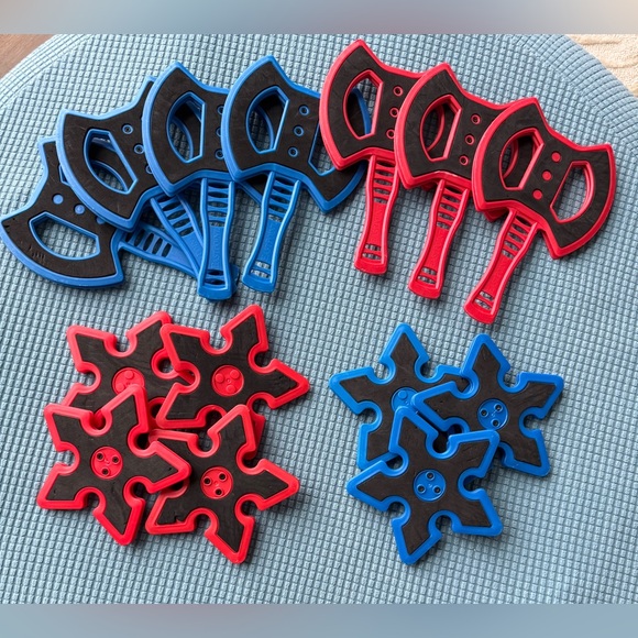 Toys | Red And Blue Foam Replacement Toy Axes And Stars For Axe ...